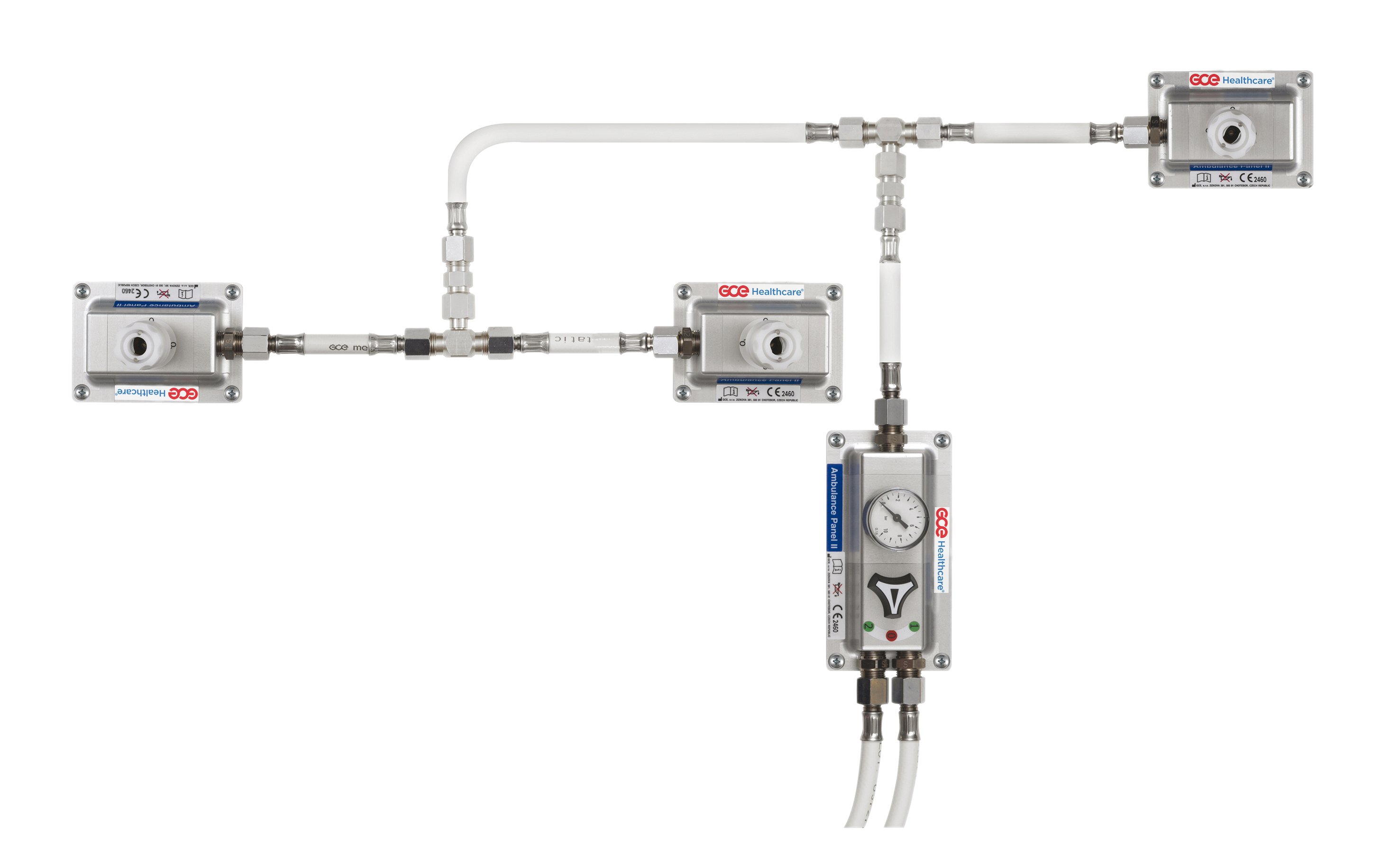 Gas equipment for ambulances